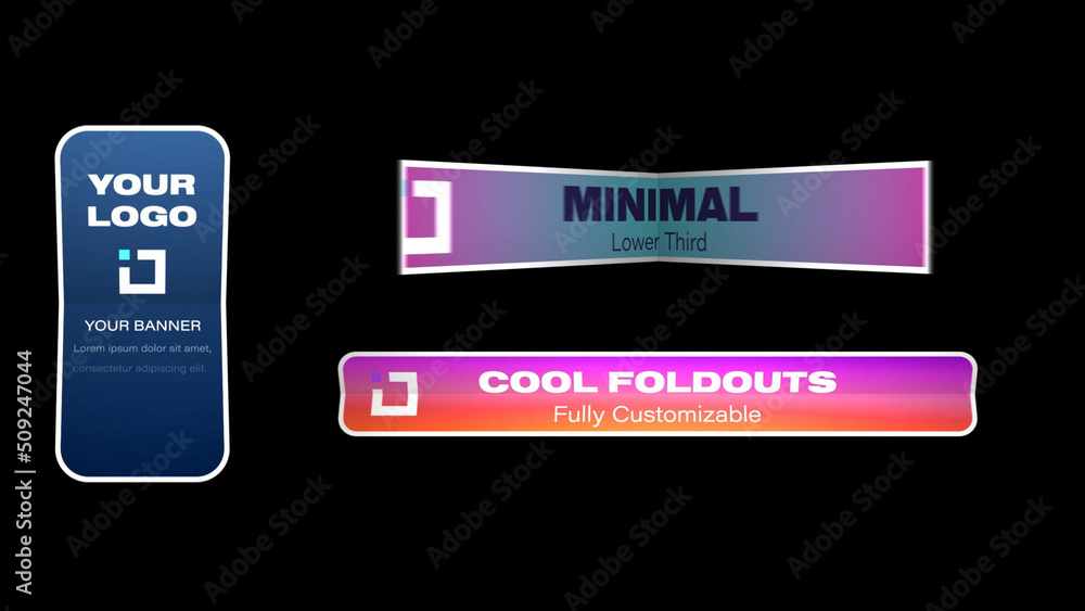 Modern Unfolding Title Overlay with Media Stock Template | Adobe Stock