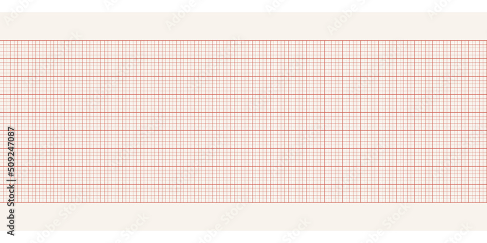 Red blank ekg paper. Seamless pattern blank paper for heart beat rate ...
