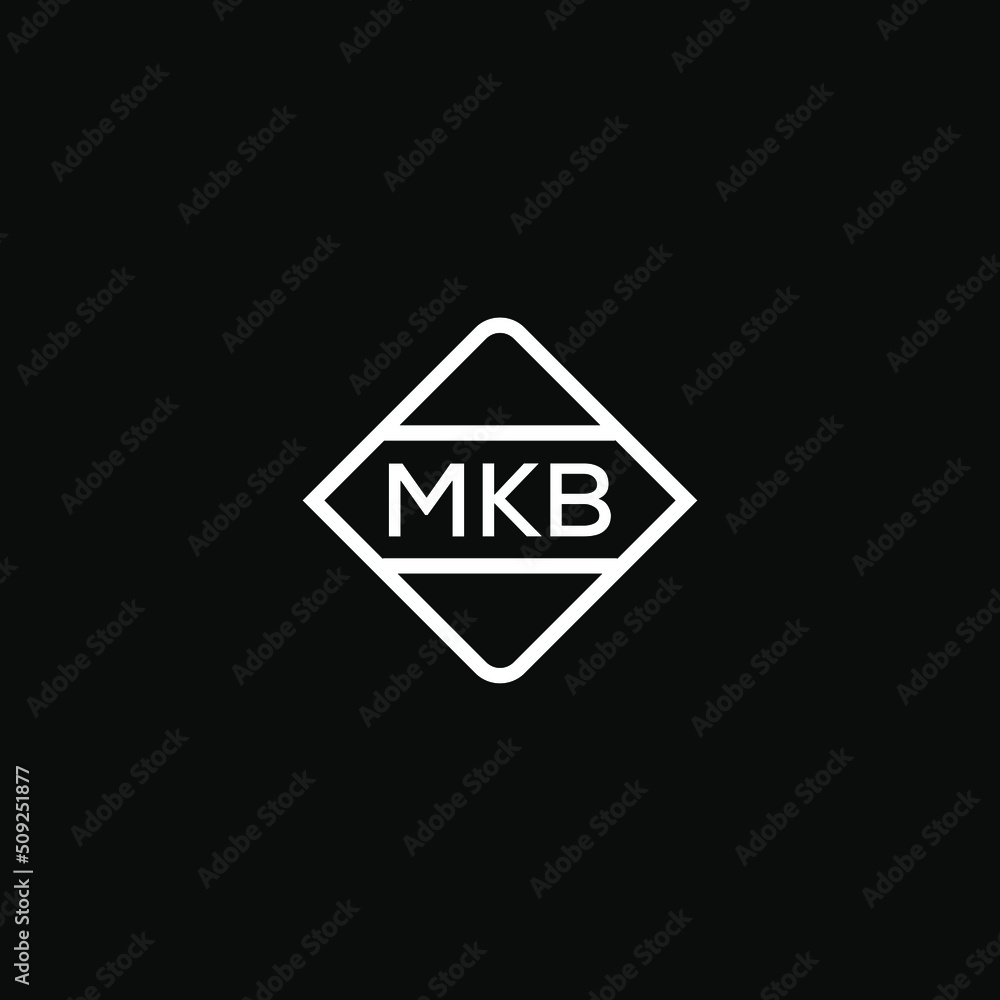 MKB 3 letter design for logo and icon.MKB monogram logo.vector ...