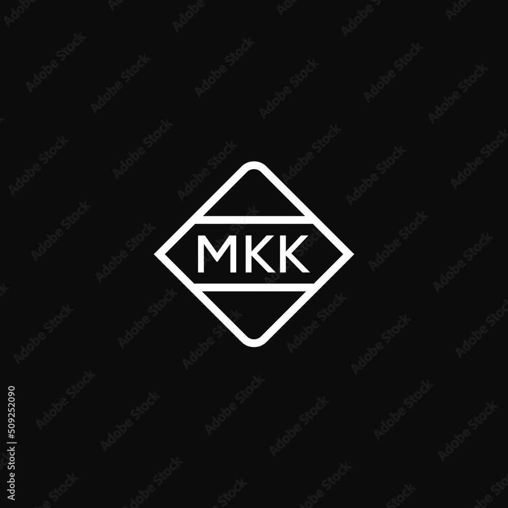 MKK 3 letter design for logo and icon.MKK monogram logo.vector ...