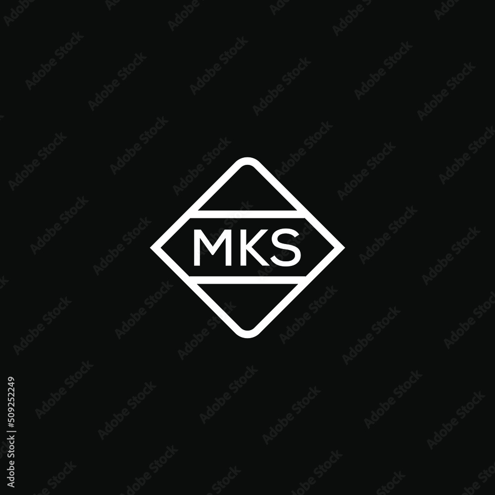 MKS 3 letter design for logo and icon.MKS monogram logo.vector ...