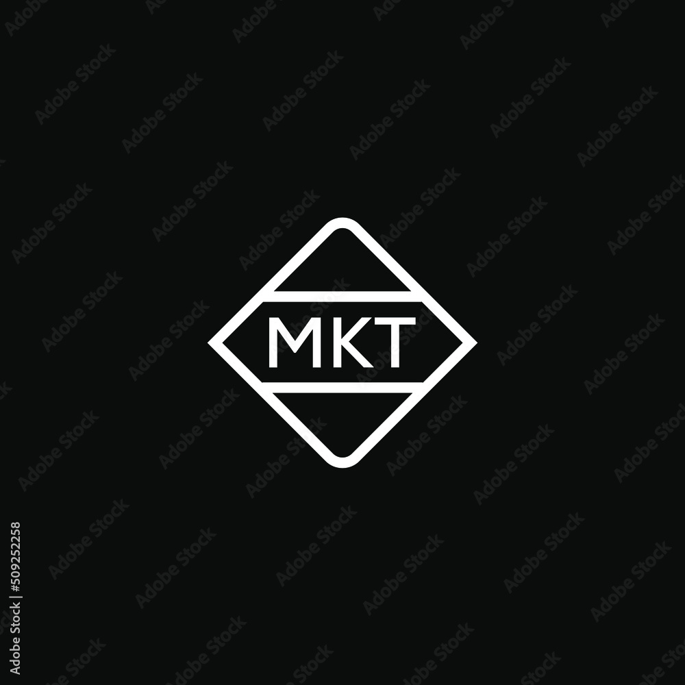 MKT 3 letter design for logo and icon.MKT monogram logo.vector ...