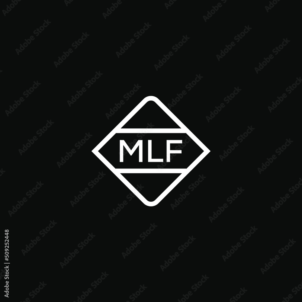 MLF 3 letter design for logo and icon.MLF monogram logo.vector ...