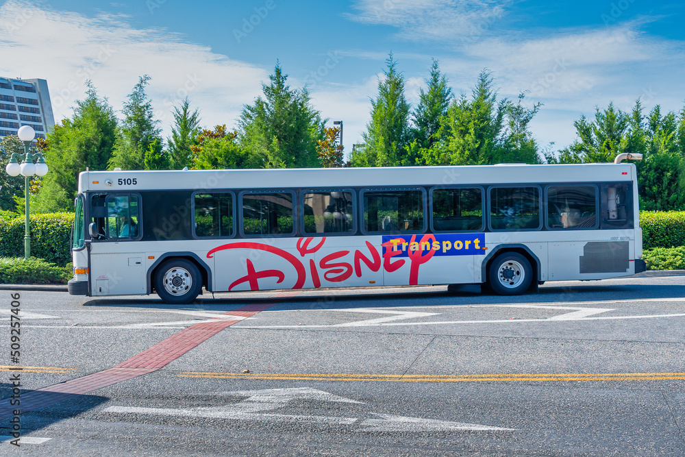 Disney Transport themed bus Logo Stock Photo | Adobe Stock