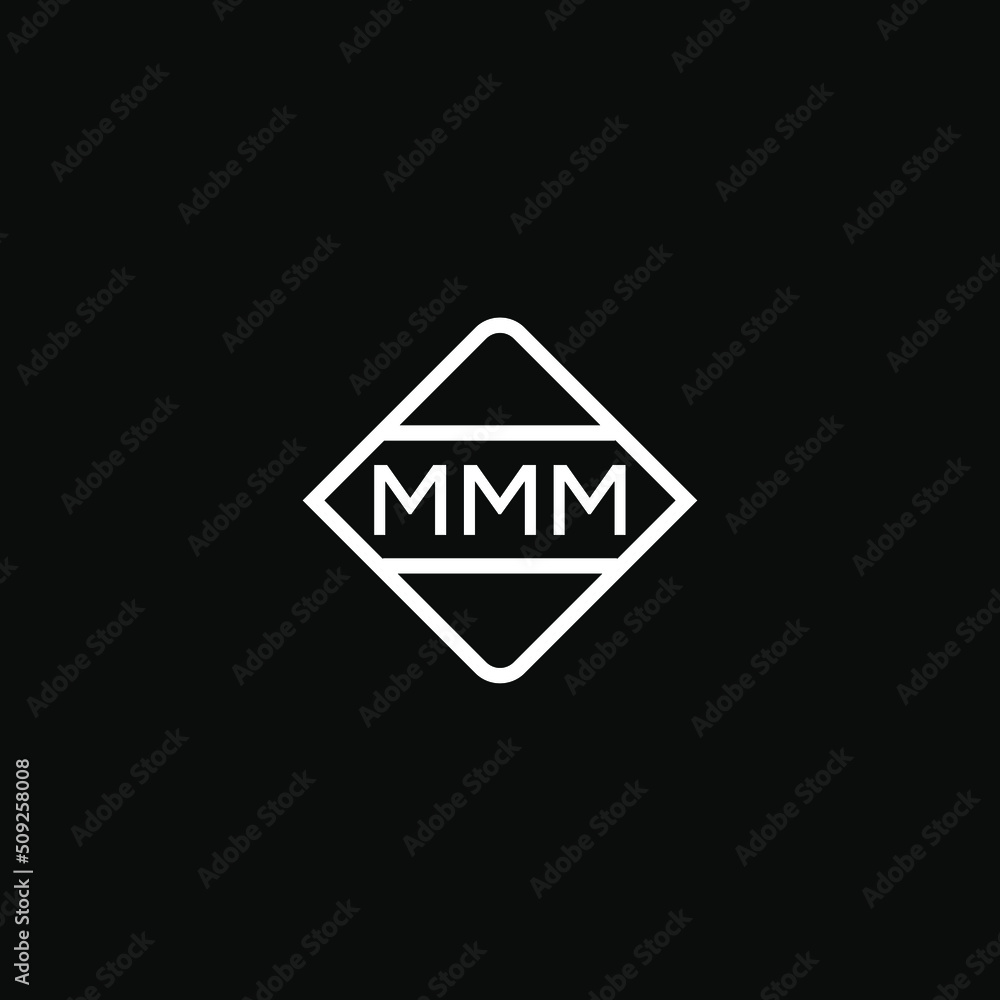 MMM 3 letter design for logo and icon.MMM monogram logo.vector ...