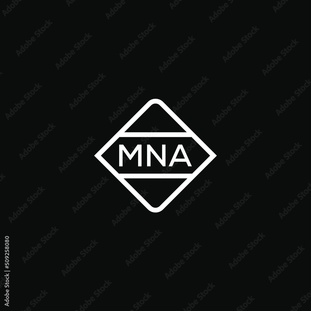 MNA 3 letter design for logo and icon.MNA monogram logo.vector ...