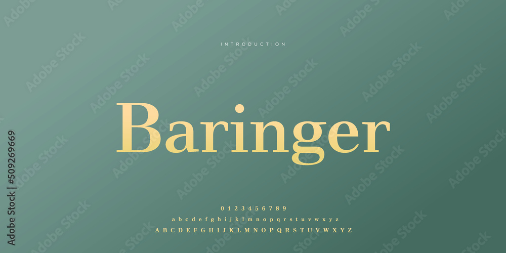 Royal, an elegant alphabet font and number. Premium uppercase fashion ...