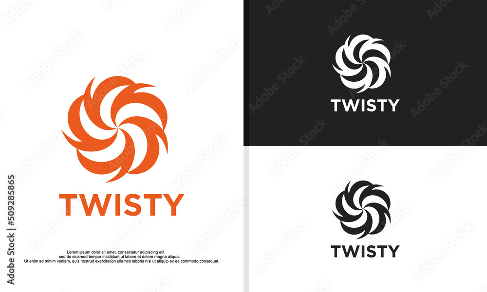 logo illustration vector graphic of twister, Stock Vector | Adobe Stock