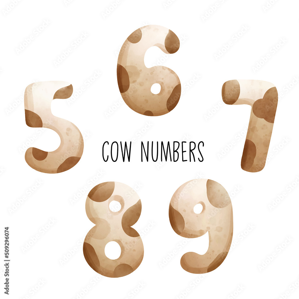 cow alphabet,cow font. Vector illustration Stock Vector | Adobe Stock