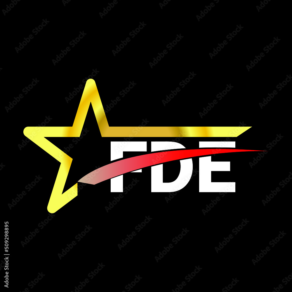 FDE letter logo design. FDE creative letter logo. simple and modern ...