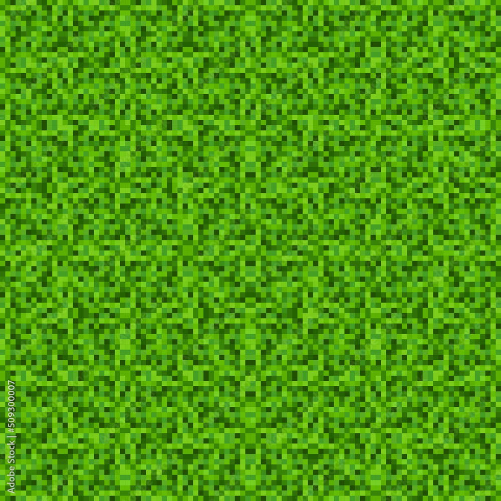 Pixel Art Grass Background Seamless Texture Backdrop