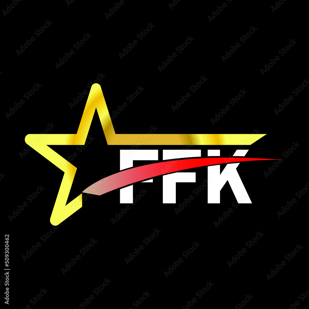 FFK letter logo design. FFK creative letter logo. simple and modern ...