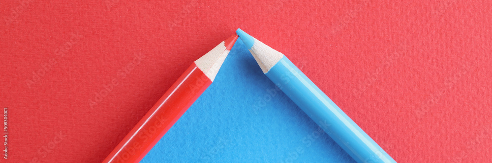 Pens tips touch each other Stock Photo | Adobe Stock