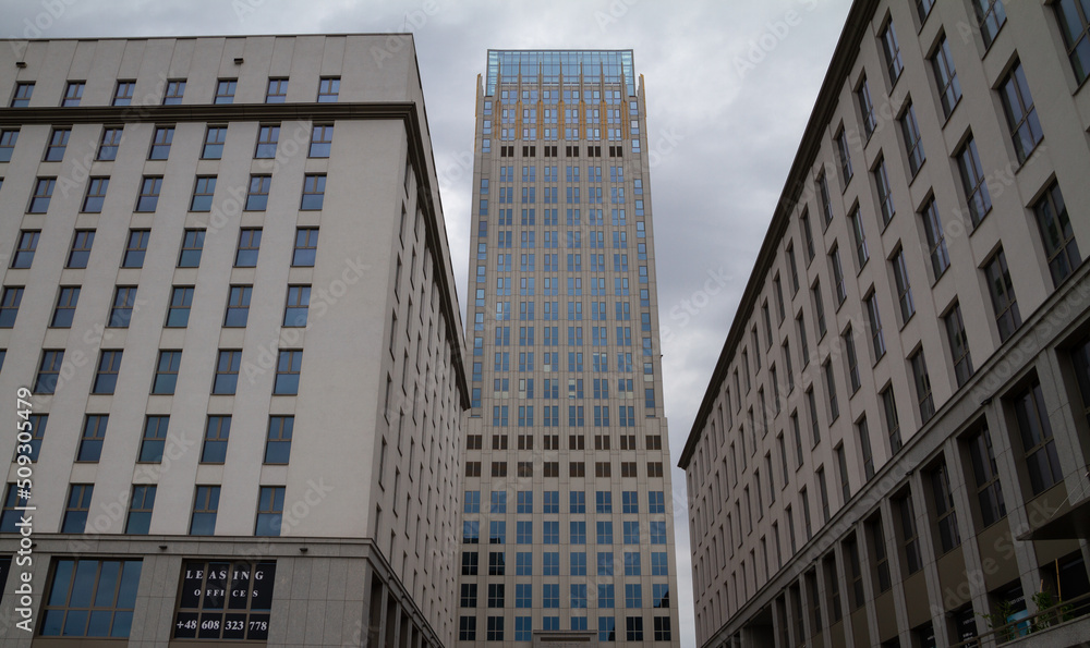 Unity Centre Tower (formerly Szkieletor Kraków). Multifunctional ...