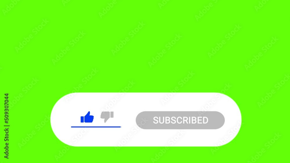rounded corner subscriber button with green screen Stock Video | Adobe ...