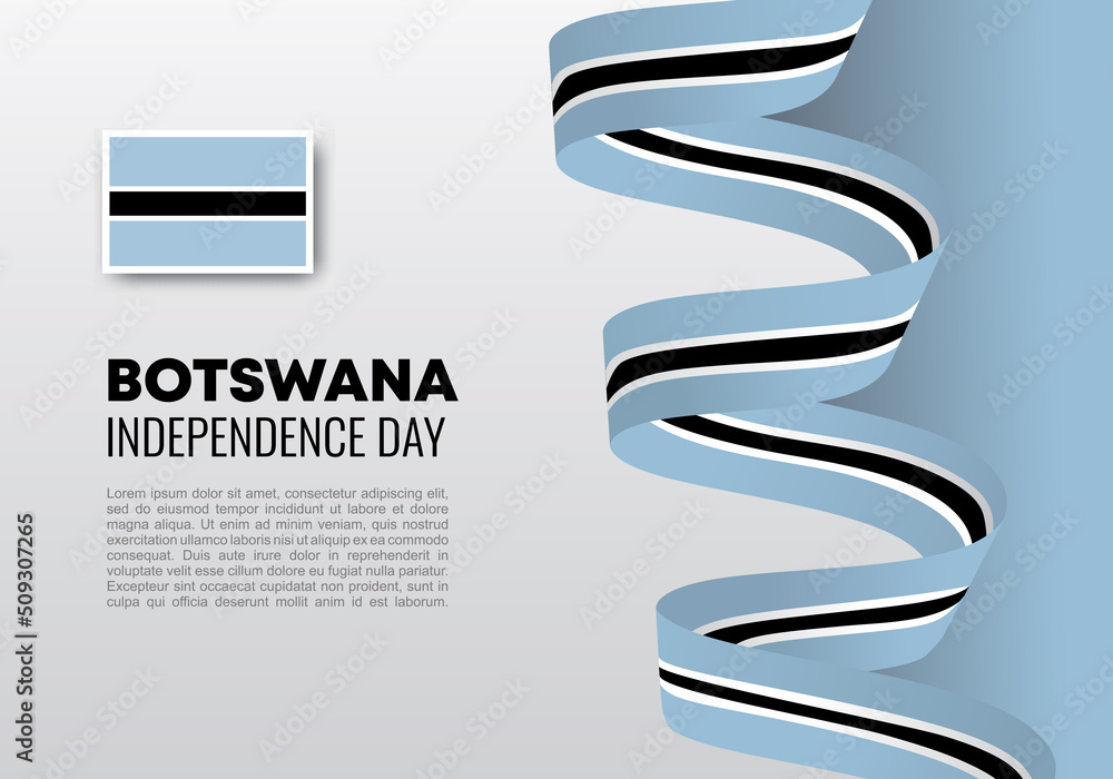 Botswana Independence day background for national celebration on ...