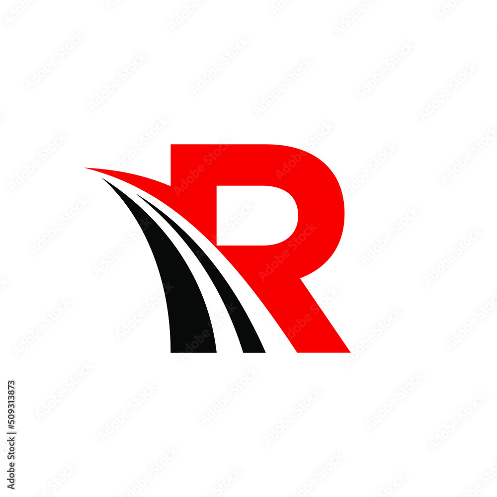 Letter R Street Logo can be use for icon, sign, logo and etc Stock ...
