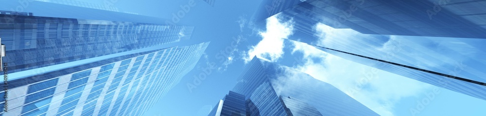 Skyscrapers, high-rise buildings, skyscrapers sky view, modern ...