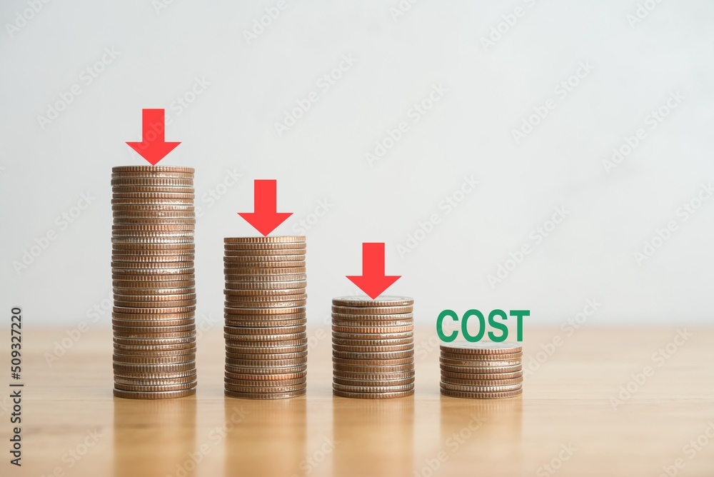 Arrow press push down on stacks coin for control cost reduction with ...