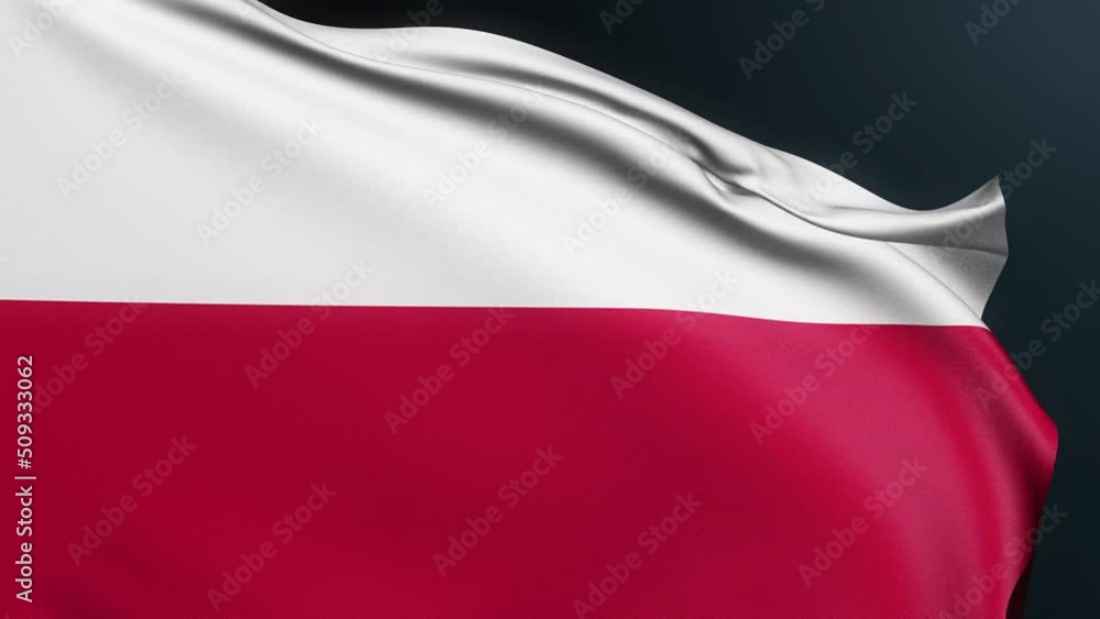 Poland flag. Warsaw sign. European country. Polish official patriotic ...