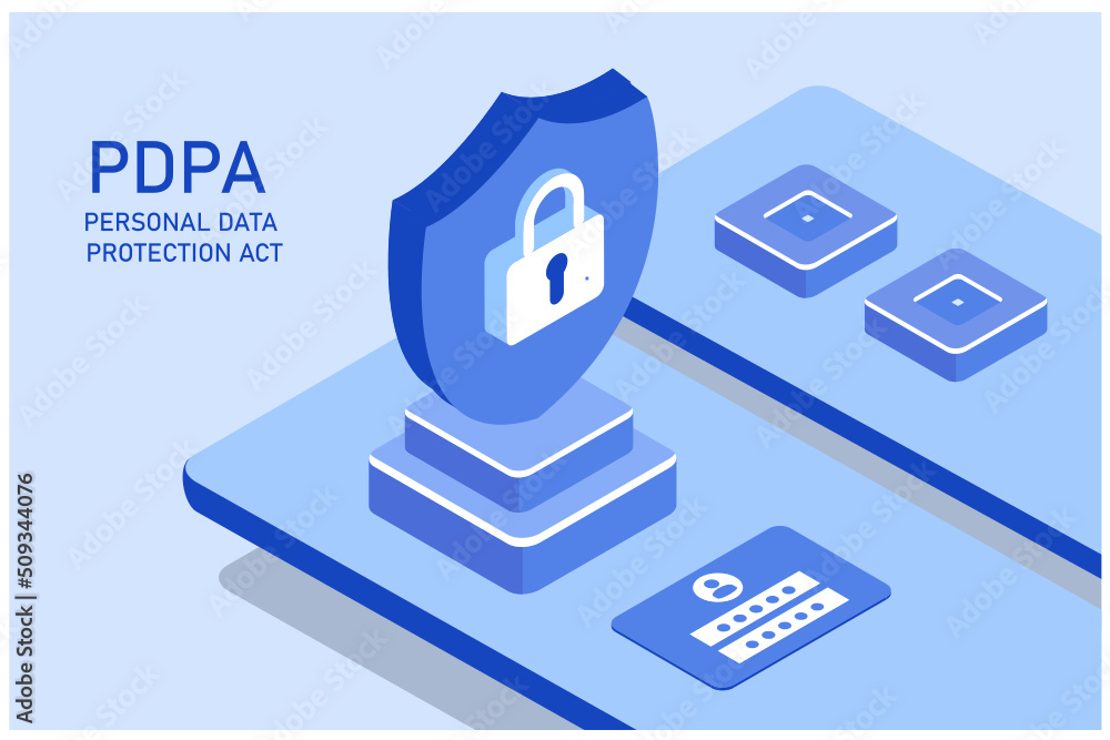 Personal data protection act or PDPA concept, Secure data management ...