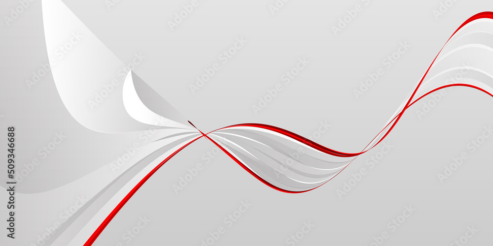 Modern red and white background vector Stock Vector | Adobe Stock
