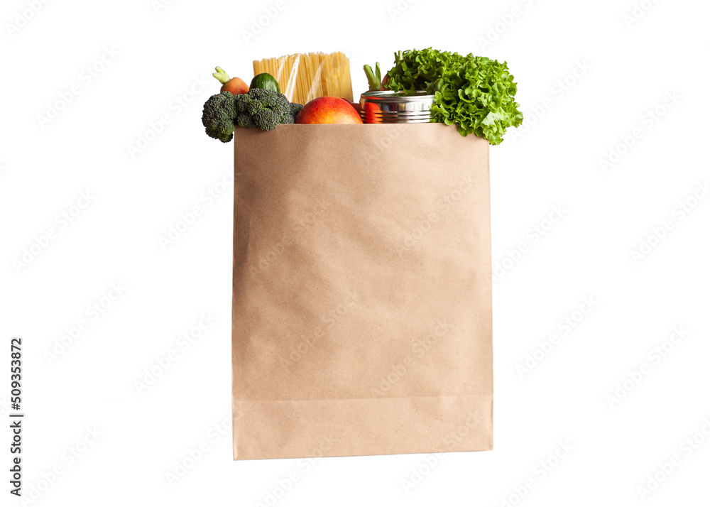 Grocery Bag Of Canned Food