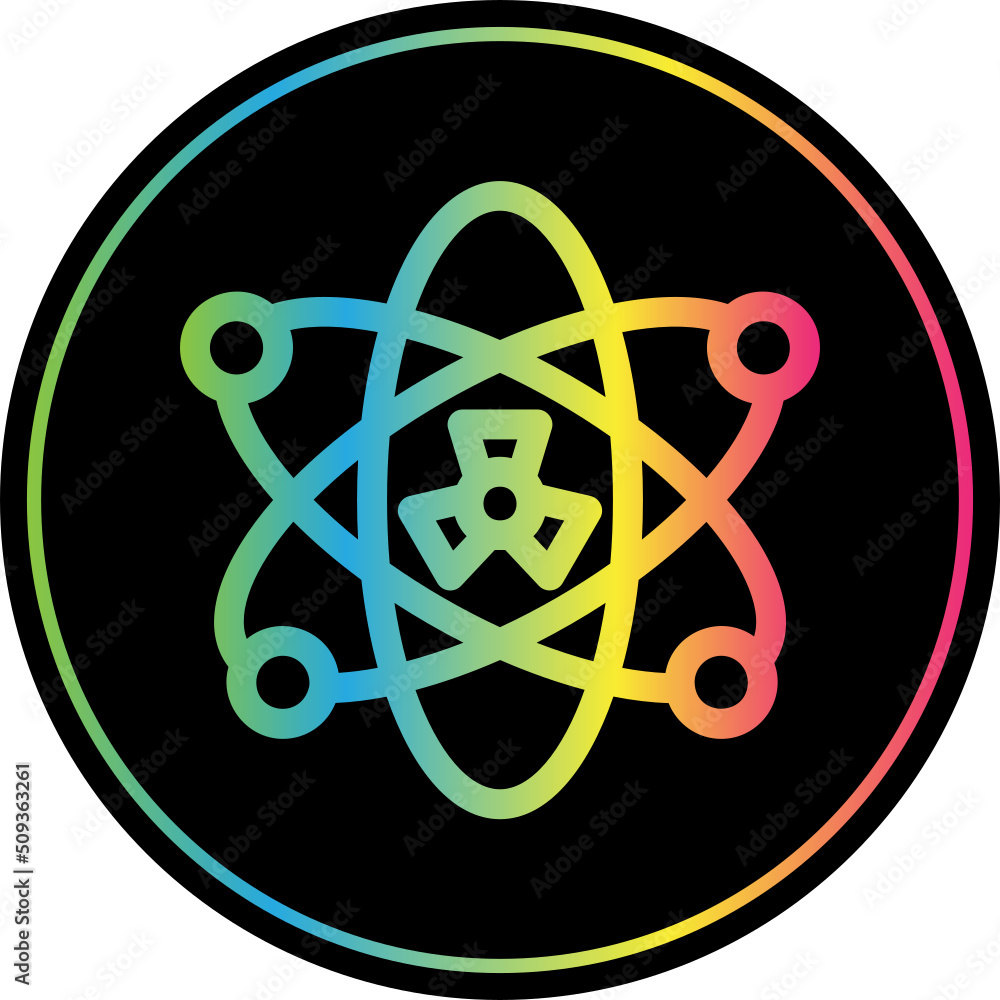 Nuclear Fission Icon Stock Vector | Adobe Stock