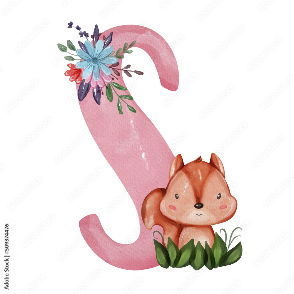 Animal Letters For Nursery