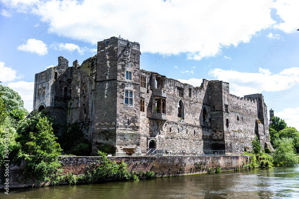 Medieval Gothic castle in Newark on Trent, near Nottingham ...