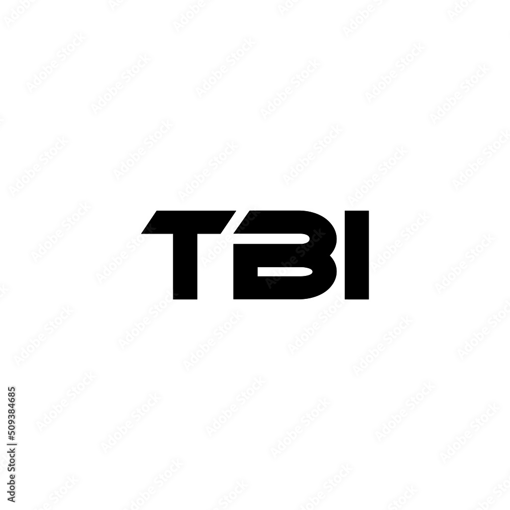 TBI letter logo design with white background in illustrator, vector ...