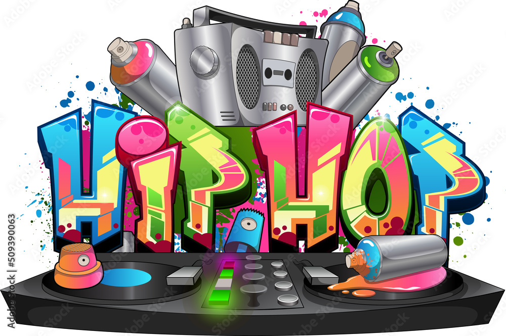 A Cool Genuine Wildstyle Graffiti Name Design - Hip Hop Stock Vector ...