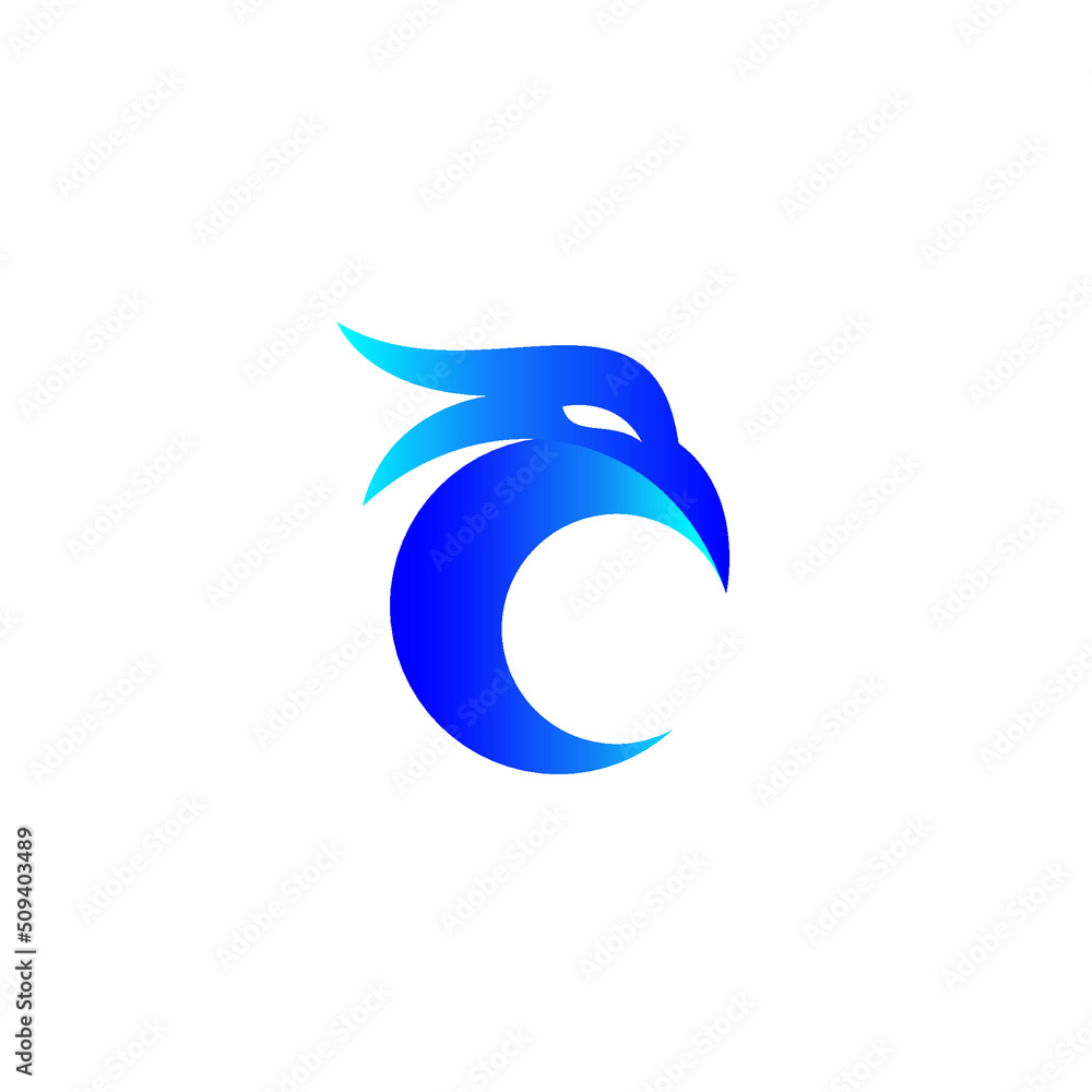 C Eagle Logo, Eagle Head logo, Eagle Icon Stock Vector | Adobe Stock