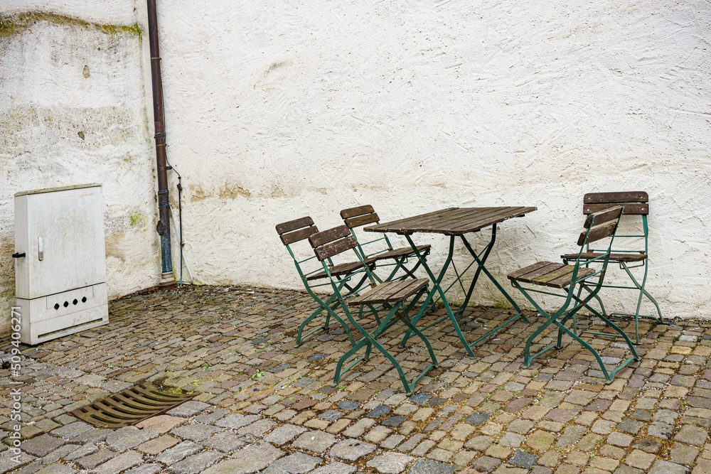 Biergarten Stock Photo | Adobe Stock