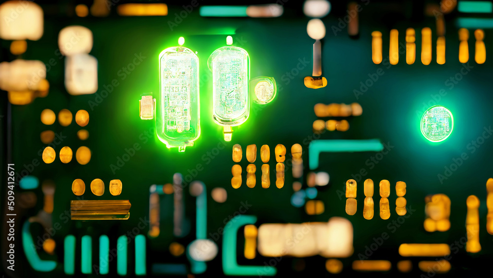 electronic printed circuit board technology tech circuitry chip CPU ...