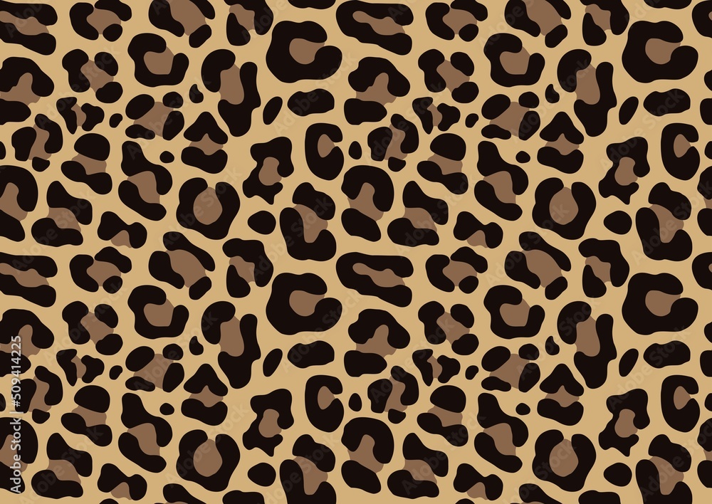 Leopard print, yagura texture vector seamless pattern, trendy design. Disguise. Stock Vector ...