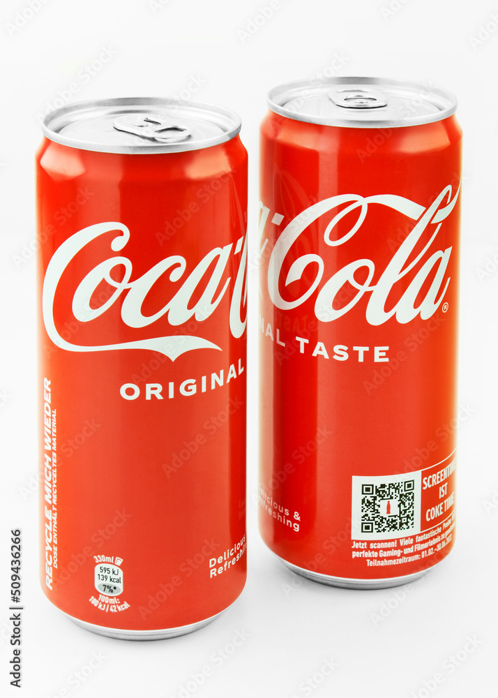 2 Dosen Coca-Cola Original Taste Stock Photo | Adobe Stock
