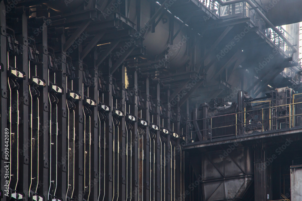 Coke oven battery on steel works. Stock Photo | Adobe Stock