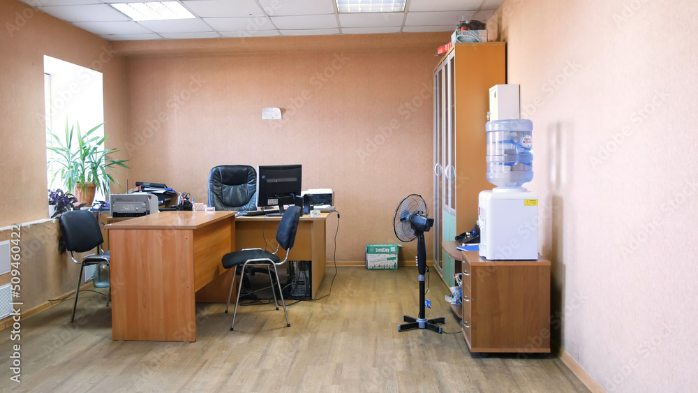 Typical nowadays office interior. Stock. Empty interior of a typical ...