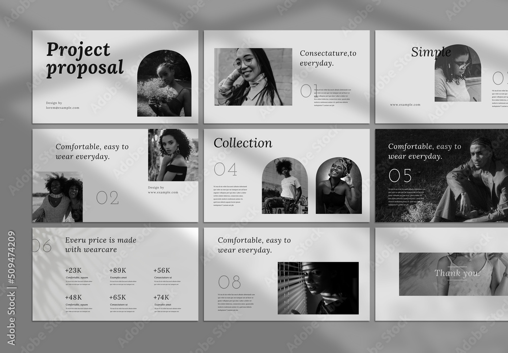 Pitch Deck Presentation Layout Stock Template | Adobe Stock