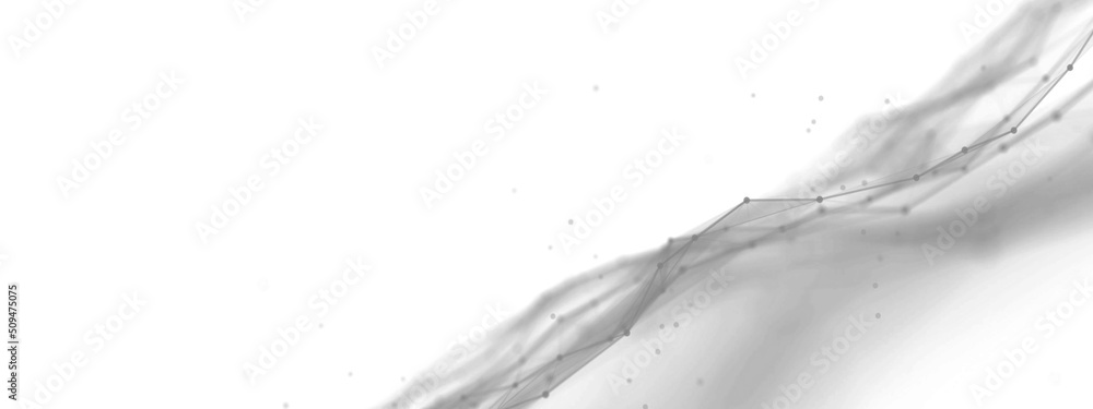 Abstract halftone wave background frame. Design connection of flow ...