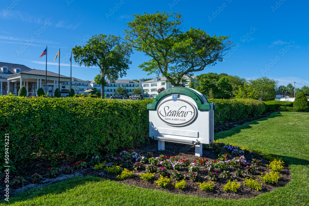 Galloway, NJ - June 5, 2022: Seaview Hotel and Golf Club, a Dolce by ...