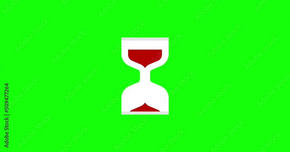 Hourglass Loading Cursor animation loop animation. Hourglass loader. 4K ...