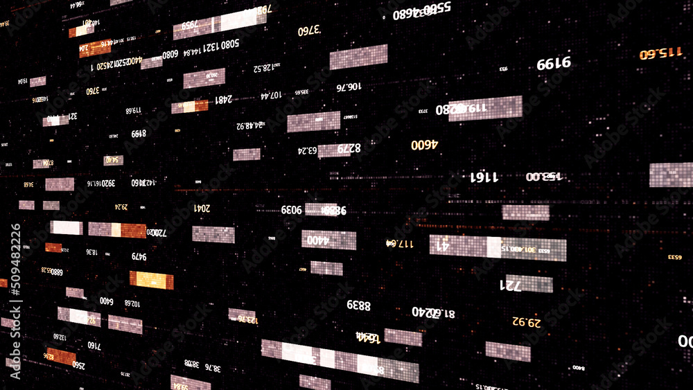 Abstract technology background with blocks of flat rectangles and ...