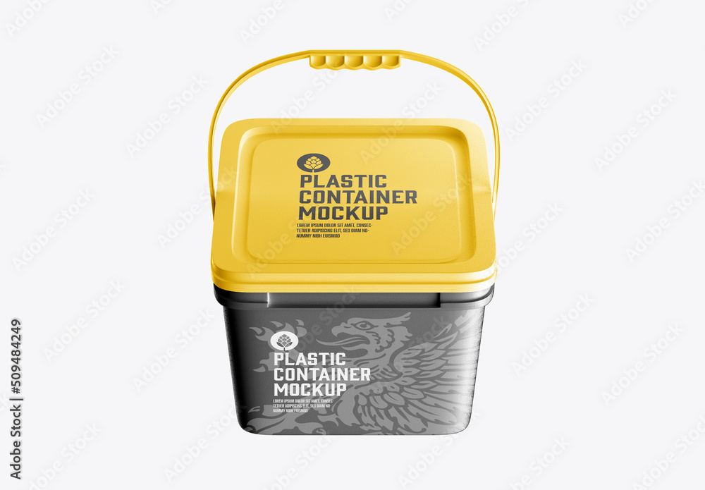 Plastic Container Mockup Stock Template | Adobe Stock