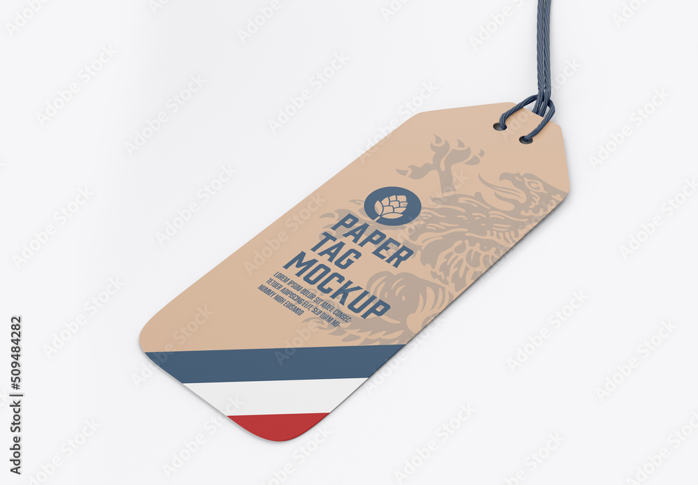 Paper Tag Mockup Stock Template | Adobe Stock