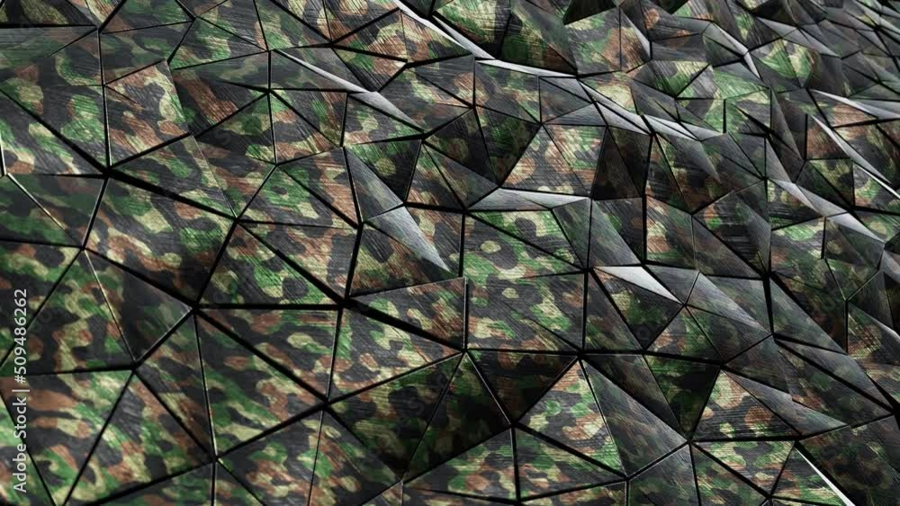 Realistic DOF camera abstract looping 3D animation of the moving ...