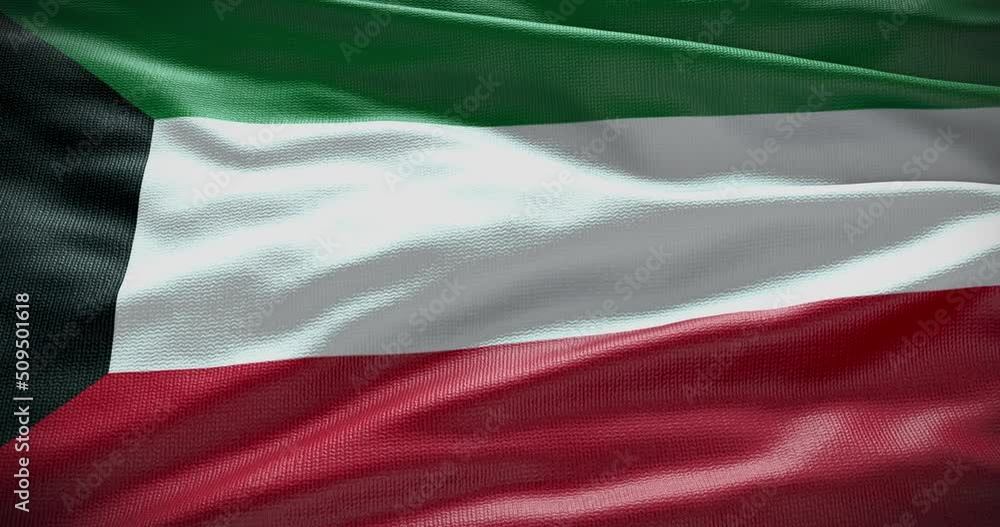 Kuwait national flag waving background, 4k backdrop animation Stock 비디오 ...