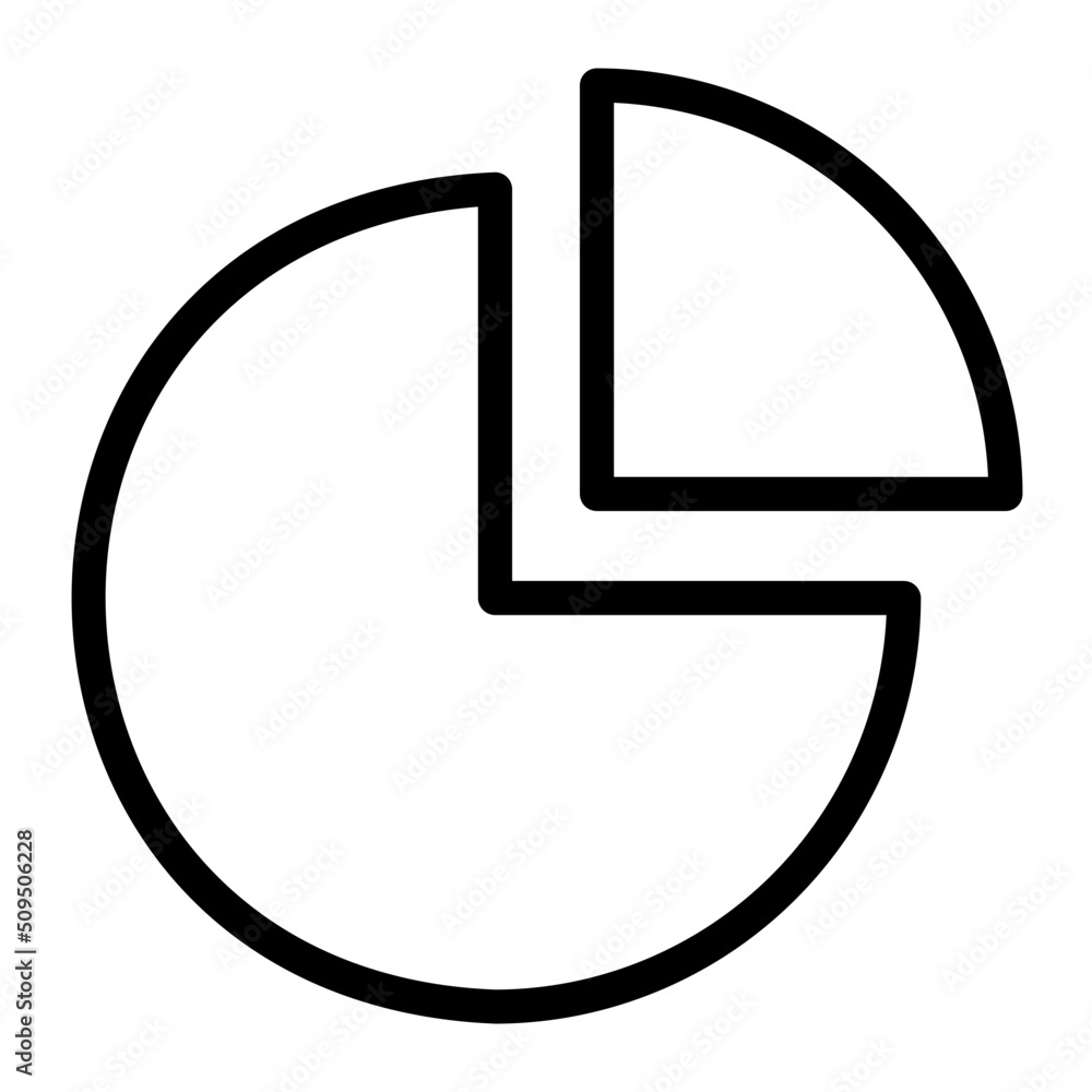circular diagram outline icon Stock Vector | Adobe Stock
