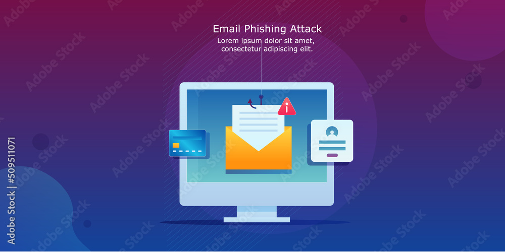 Internet security - email phishing concept, stealing personal and ...